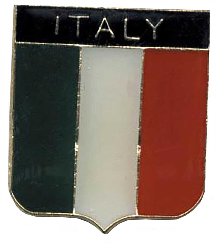 Pack of 6 Italy Italian Flag Shield Bike Motorcycle Hat Cap Lapel Pin ...