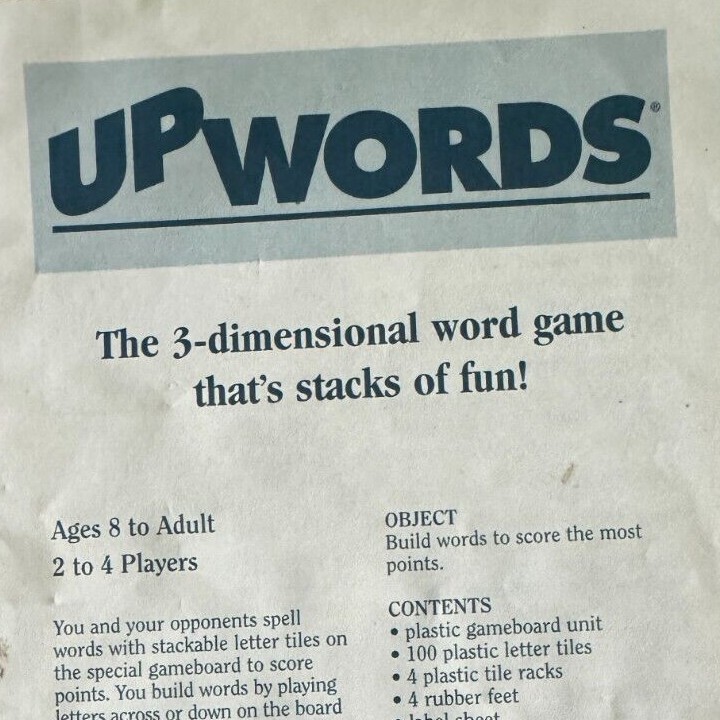 YOU PICK Replacement 1997 UpWords 4312 Off White Maroon Letter Blue ...