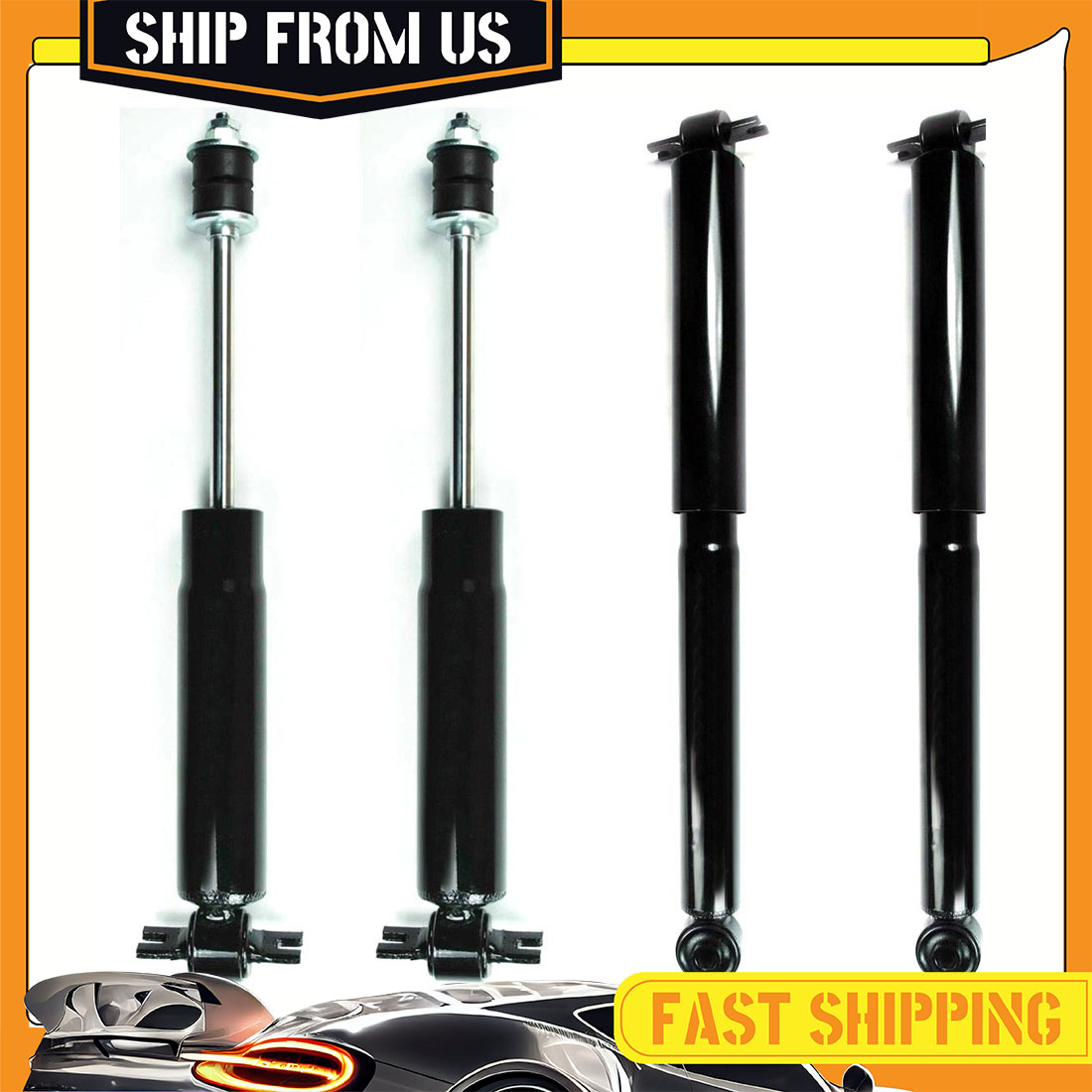 Front & Rear Shocks for 92 - 99 Chevrolet Suburban Tahoe Yukon C1500 ...