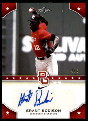Grant Bodison Rookie Card 2015 Leaf Perfect Game Autographs Red #PGGB1 ...