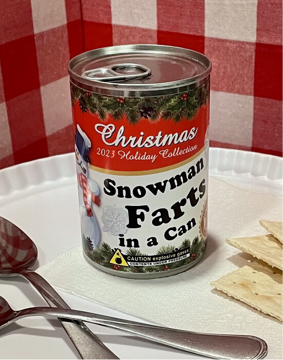 FUNNY CHRISTMAS Soup Chili Fart Can Labels STOCKING STUFFER Joke Gag ...
