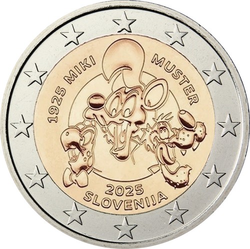 Slovenia 2025 2 € Commemorative Euros Miki Muster | eBay