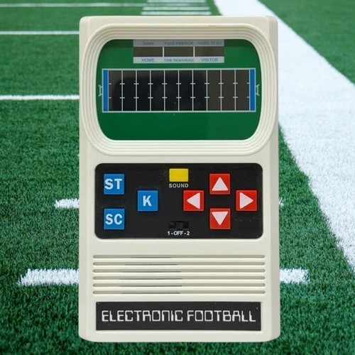 Vintage Mattel Basic Fun Electronic Football Handheld Game Tested Works ...
