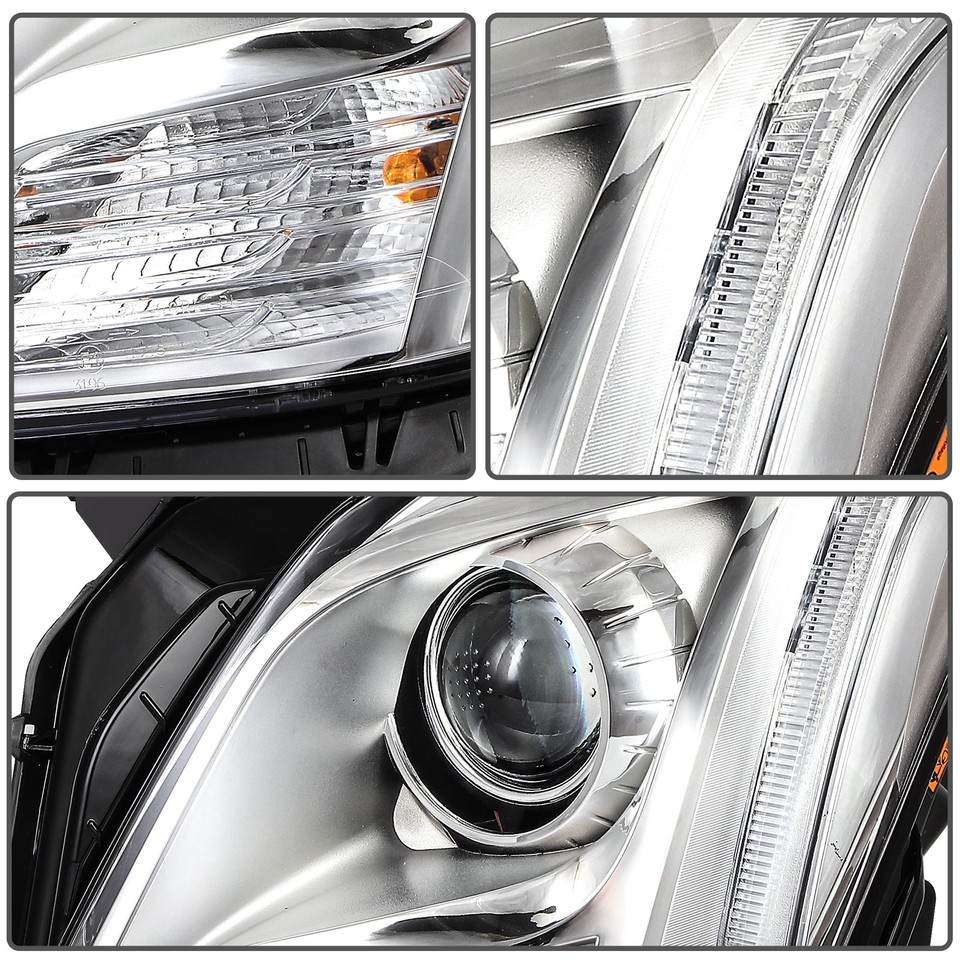 For Cadillac XTS 2013-2017 Chrome Housing Headlights Assembly Pair | eBay