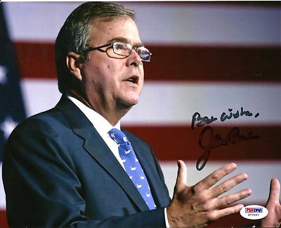 2016 Jeb Bush Presidential Hopeful Signed 8x10 Photo Auto PSA/DNA COA ...