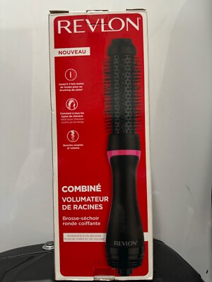 REVLON One Step Root Booster Round Brush Dryer &Hair Styler Fight Frizz ...