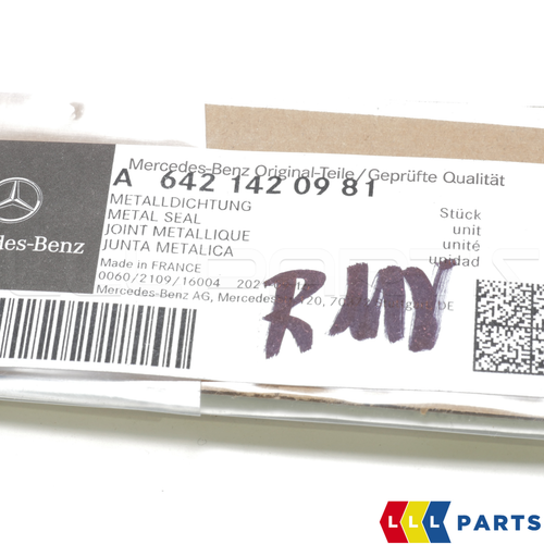 NEW GENUINE MERCEDES BENZ OM642 TURBO OIL FEED GASKET SEAL | eBay