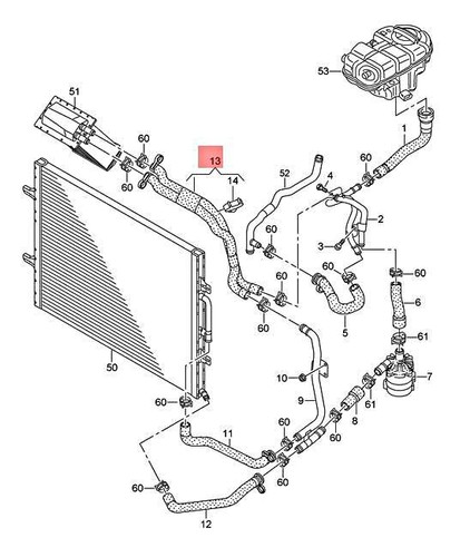 Genuine AUDI A6 Avant S6 quattro A7 Sportback audi Coolant Hose ...