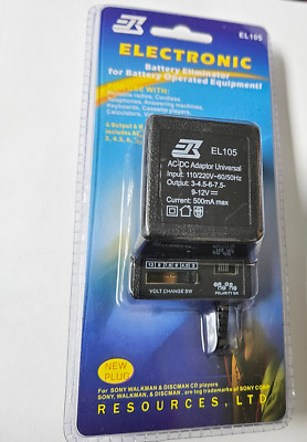 UNIVERSAL AC-DC CHARGER ADAPTER + 6 WAY PLUG UNIVERSAL TIPS | eBay