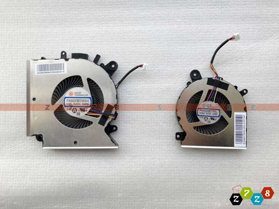 New CPU&GPU Cooling Fan For MSI GF76 GL76 MS-17L1 WF76 PABD08008SH N459 ...