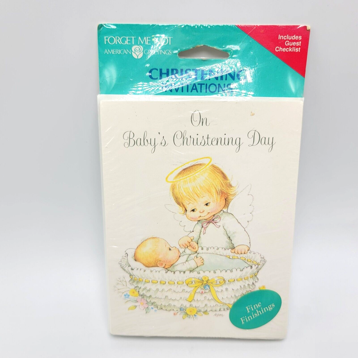 Baptism Invitations With Angels Little Moon Angel Christening
