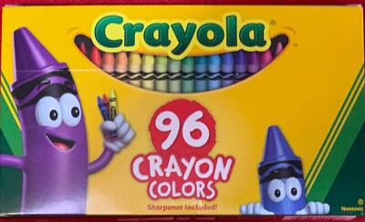 CRAYOLA 96 COUNT CRAYONS Coloring Assorted Crayons 2 PACKS NEW | eBay