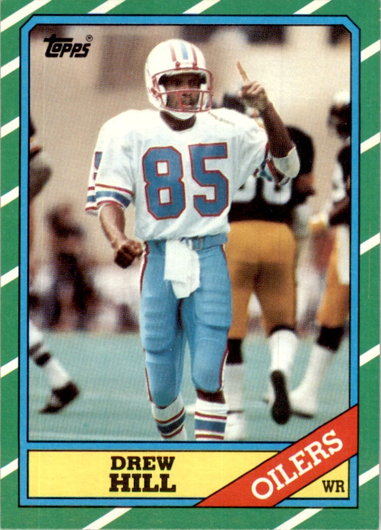 1986 TOPPS! DREW HILL. HOUSTON OILERS #353 | eBay