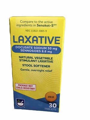 Rite Aid Stool Softener plus Laxative Softgels - 30 Tab | eBay