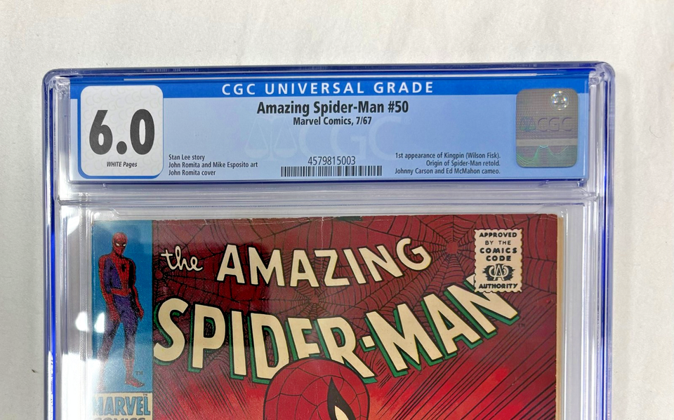 Amazing Spider-Man #50 1967 - CGC 6.0 WP! 1st App. Kingpin (Wilson Fisk ...
