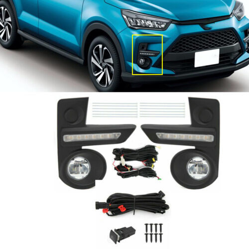 1 Set LED DRL Fog Lamp Daytime Running Light For Toyota RAIZE ROOMY ...