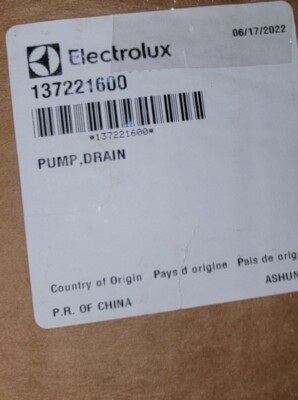 Washer Drain Pump 137221600 OEM | eBay
