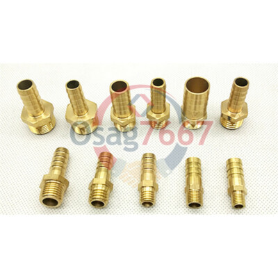 Metric Male Thread M10 M12 M14 M16 M18 M20 Barb Ф6~16mm Brass Hose Barb ...