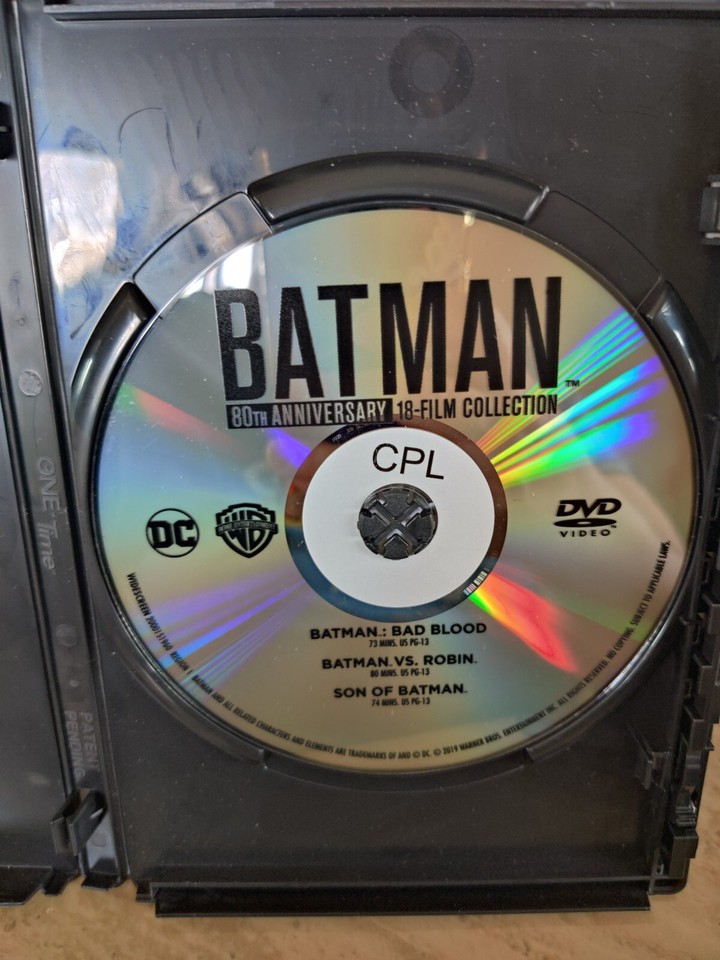 Batman: 80th Anniversary Film Collection 3 Films (Ex Library DVD ...