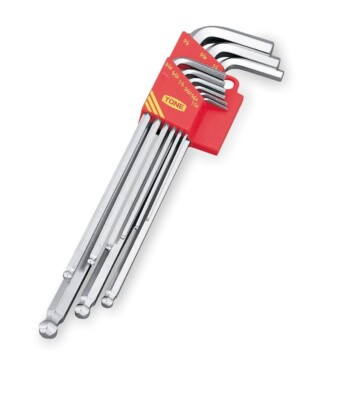 TONE LONG BALL POINT HEX KEY WRENCH SET (INCH SIZE 9 PCS) BLB900 | eBay