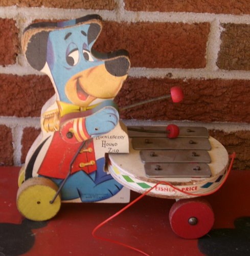 VERY RARE FISHER PRICE PULL TOY SEARS 1961 / 62 EXCLUSIVE HUCKLEBERRY ...