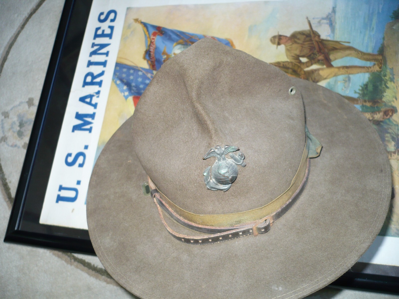 WW2 Original US Marine Campaign Hat | eBay