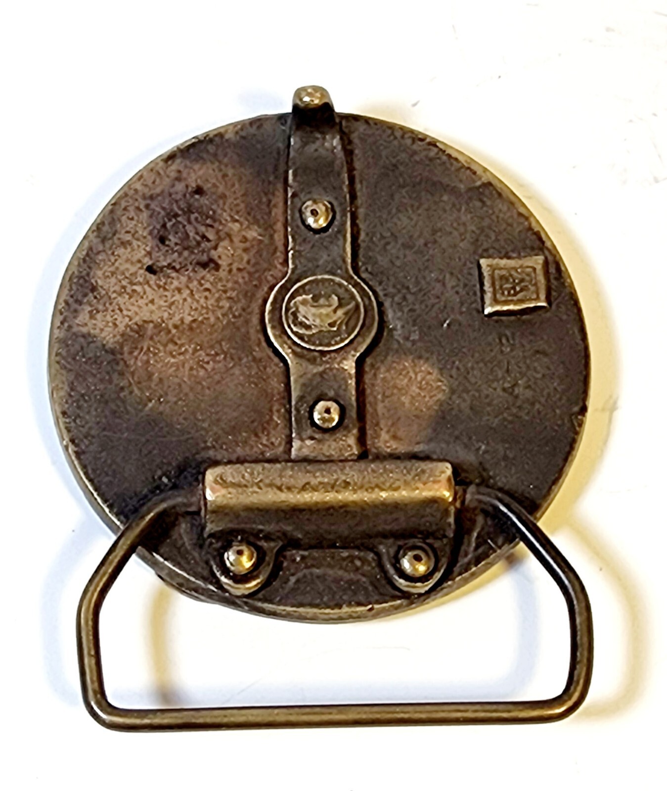 Vintage Steampunk Belt Buckle Clock Gears Pocket Watc… - Gem