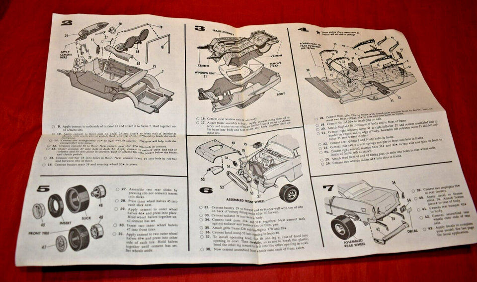 Monogram Original Issue Bad Man 55 Chevy Instruction Sheet | eBay