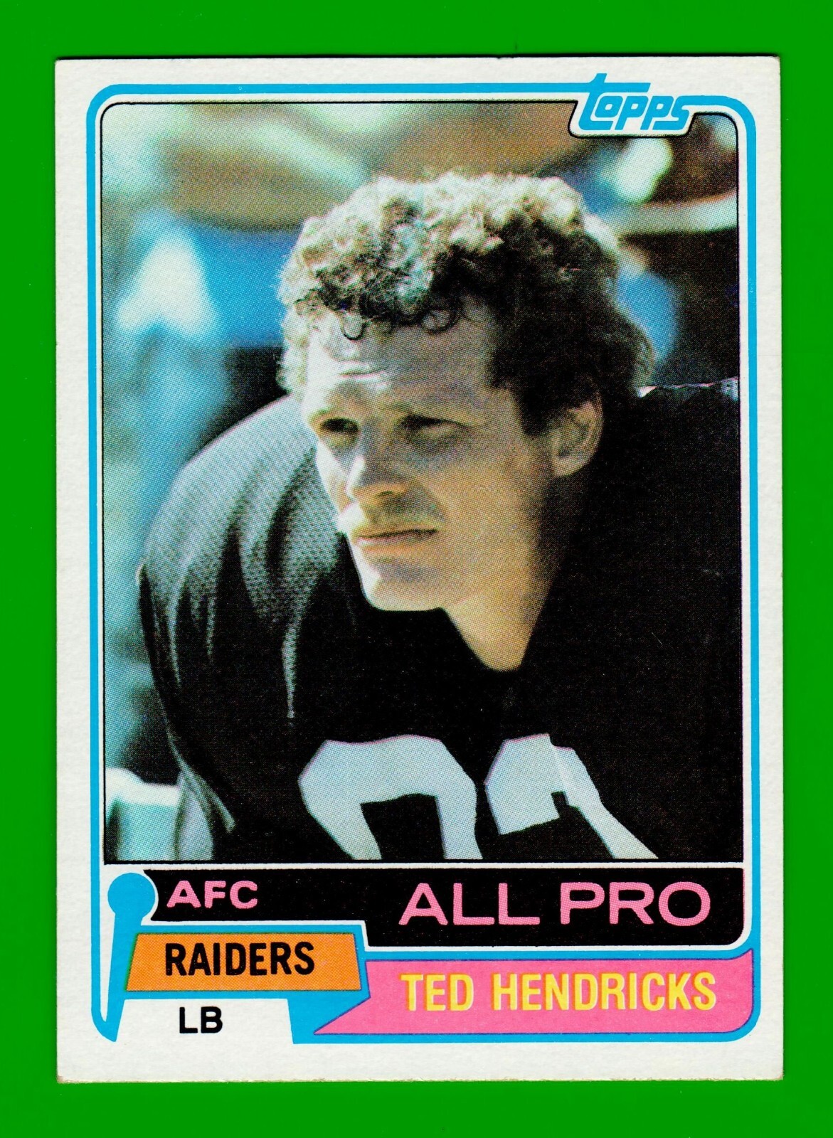 Ted Hendricks Oakland Raiders 1981 Topps Football #200 All Pro | eBay