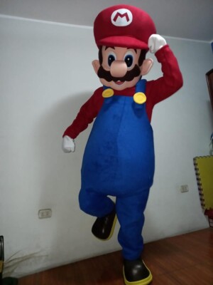 Mario Bros mascot Costume Party Event Halloween botarga Birthday Red ...