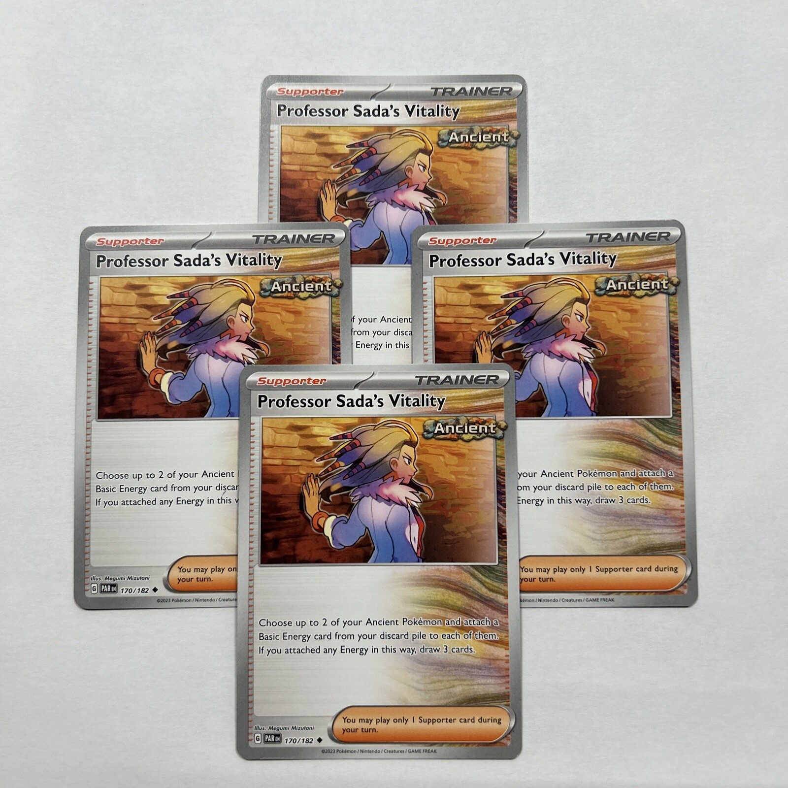 Professors Sada’s Vitality Playset (x4) Paradox Rift Pokémon Tcg | eBay