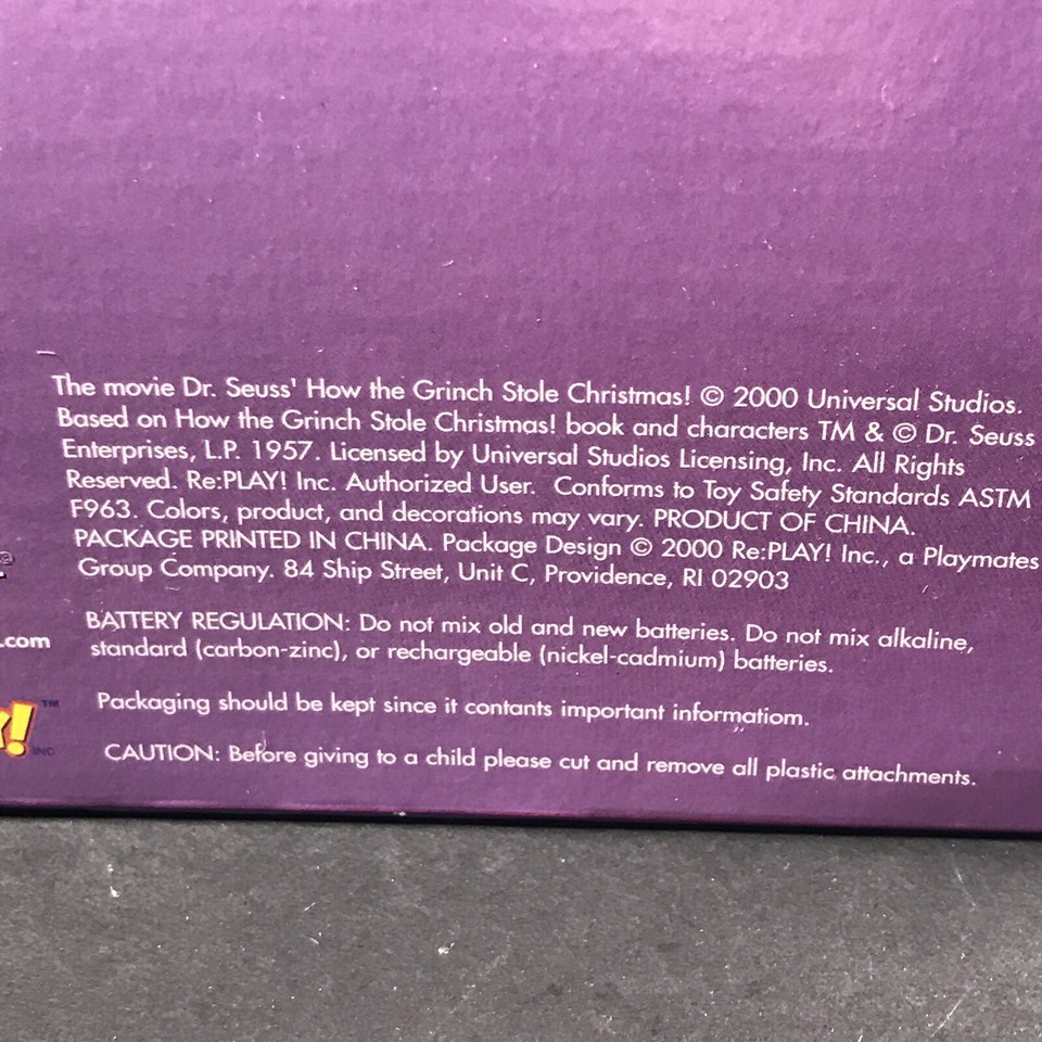 Dr Seuss How The Grinch Stole Christmas Grinchamatronic Interactive ...