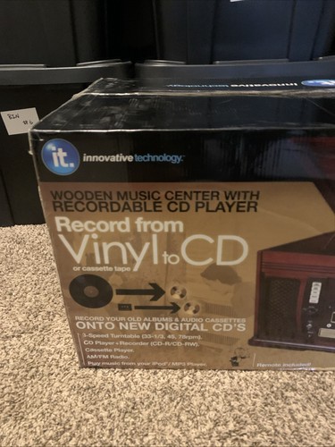 Innovative Technology Wooden Music Center ITVS-750 BRAND NEW! Never ...
