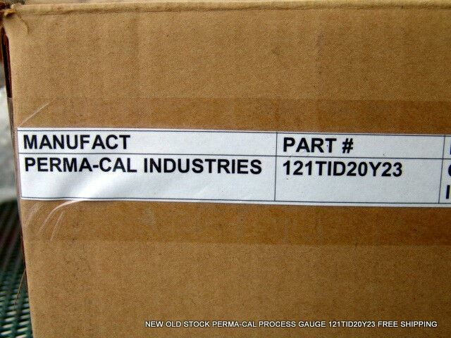 NEW OLD STOCK PERMA-CAL PROCESS GAUGE 121TID20Y23 FREE SHIPPING | eBay