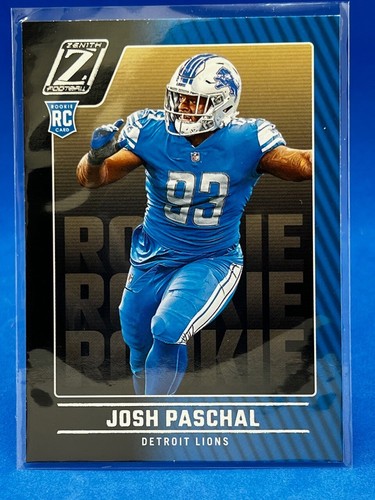 2022 Panini Zenith RC Rookie Josh Paschal #155 Detroit Lions | eBay