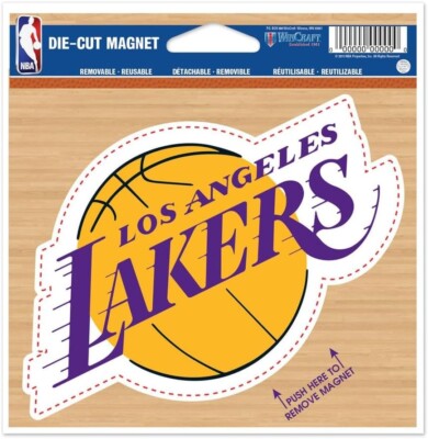 NBA Los Angeles Lakers logo on 4 inch Auto Magnet by WinCraft | eBay