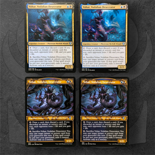 [4X] Vohar, Vodalian Desecrator •Showcase & Reg• Phyrexian Merfolk ...