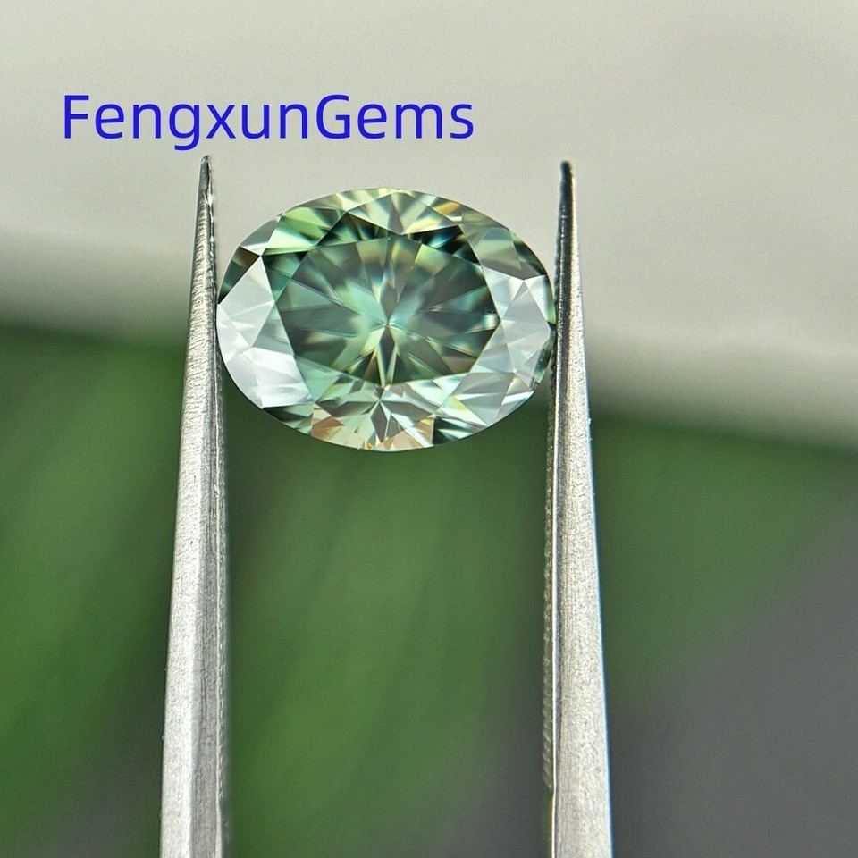 Oval Cut Loose Moissanite 4x6~9x11mm Real GemS GRA Certificate VVS1 For ...