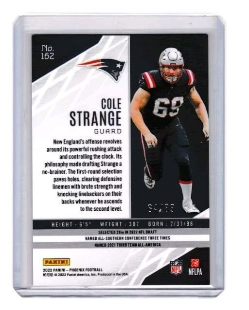 2022 Panini Phoenix Cole Strange RC 162 64/99 | eBay