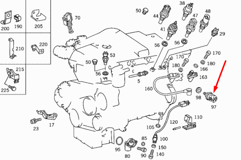 NEW MB S-CLASS W220 OIL PRESSURE SENDING UNIT A0065429417 3.2 PETROL ...