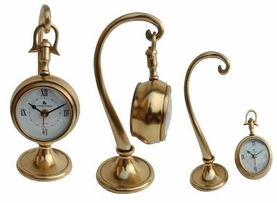 Nautical Brass Desk Clock Antique, Victoria Clock For Family & Friends ...