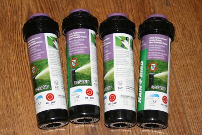 4X Rain Bird 32SA NP 19-ft- 32-ft Gear Drive Rotor Non-Potable Water ...