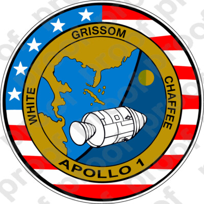 STICKER NASA APOLLO MISSION 1 | eBay