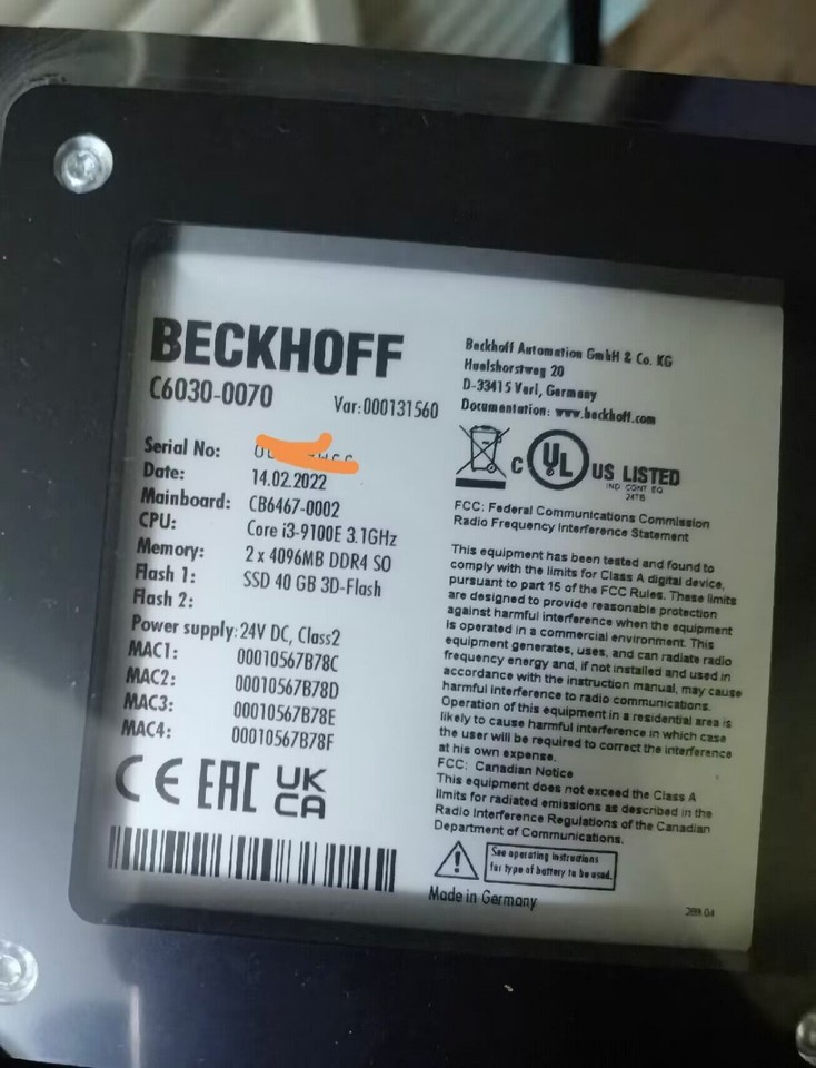 1PC NEW BECKHOFF C6030-0070 CPU UNIT C60300070 EXPEDITED SHIPPING | eBay