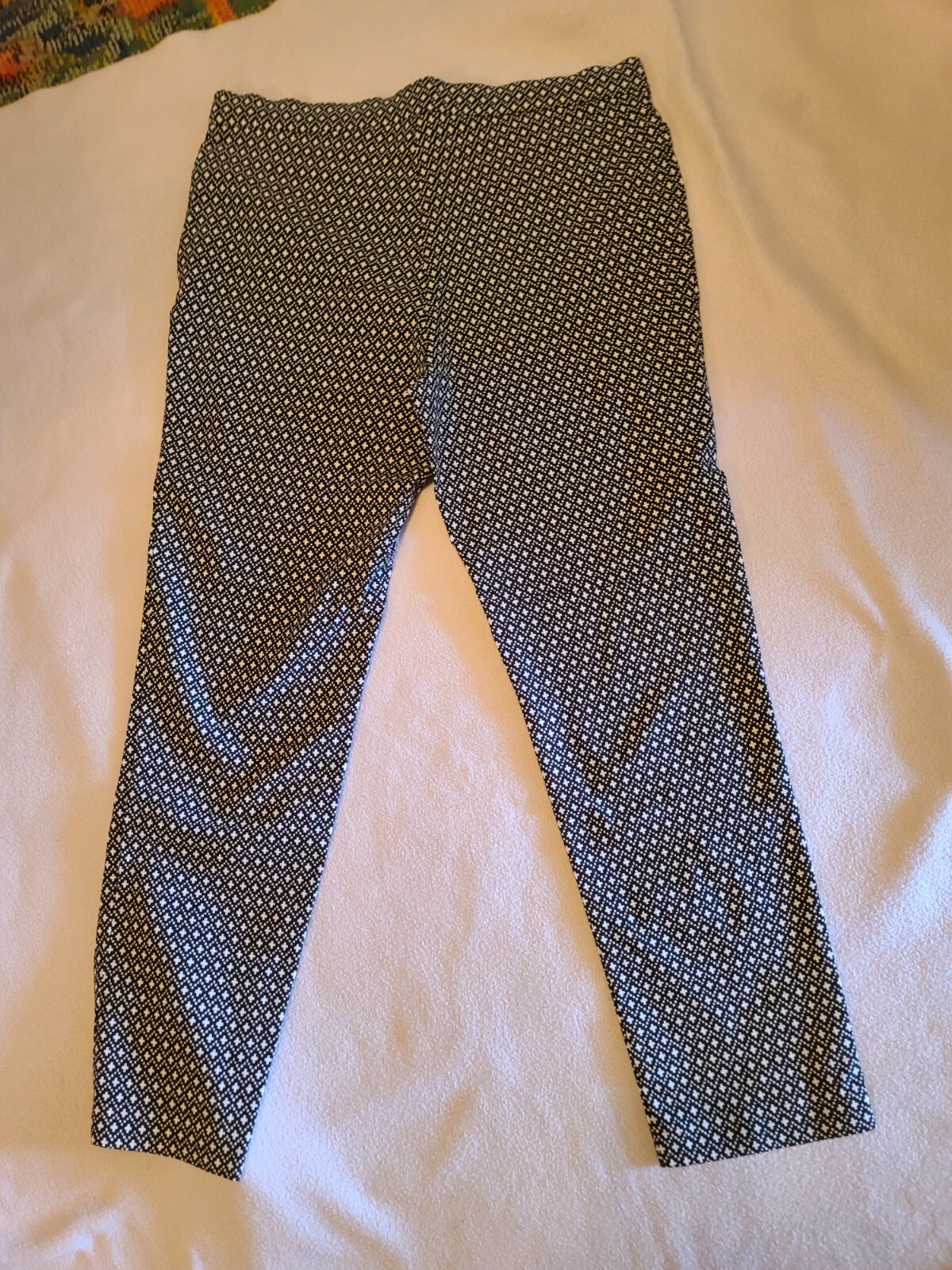 Cross Print Pants