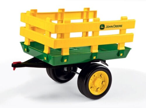 NEW IN BOX PEG PEREGO JOHN DEERE STAKE-SIDE TRAILER | eBay