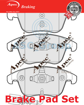Apec Front Brake Pads Set OE Quality Replacement with Wear Indicator ...