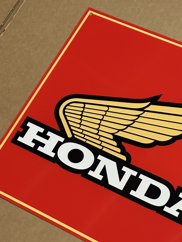 Honda Motorcycle Vintage Logo Reproduction Garage Sign | eBay