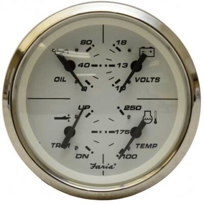 Faria Boat Multifunction Gauge GF0017A | 3 1/4 Inch Mercury | eBay