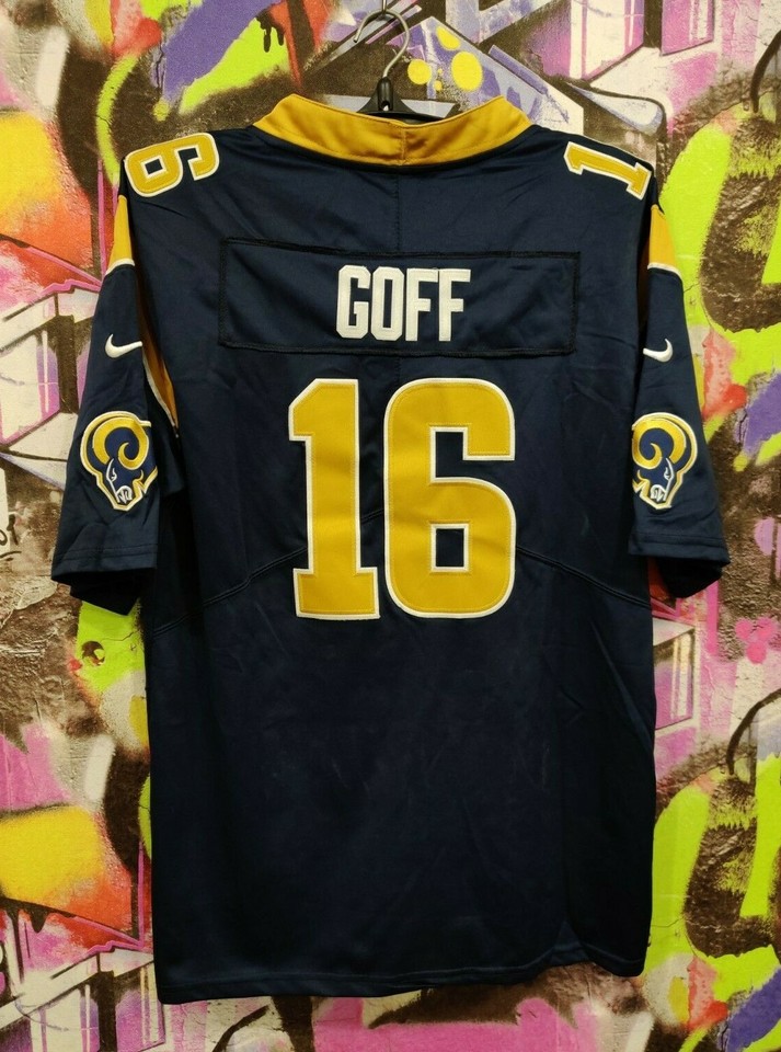 Los Angeles Rams Jared Goff #16 NFL Football Jersey Shirt Stitched Mens ...